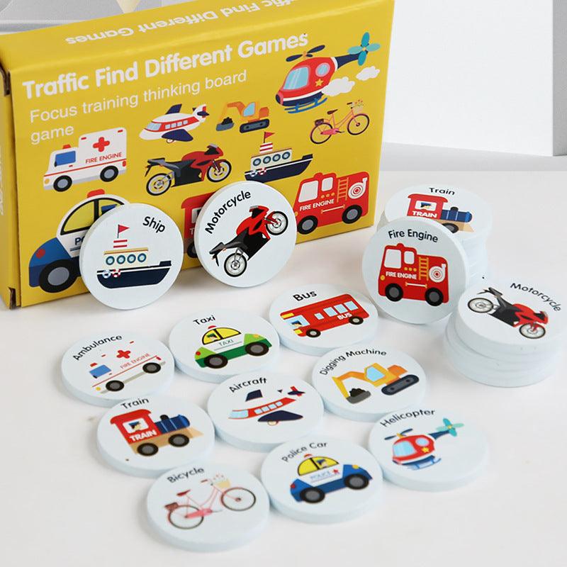 Wooden Traffic Vehicles Memory Game – Taylorson