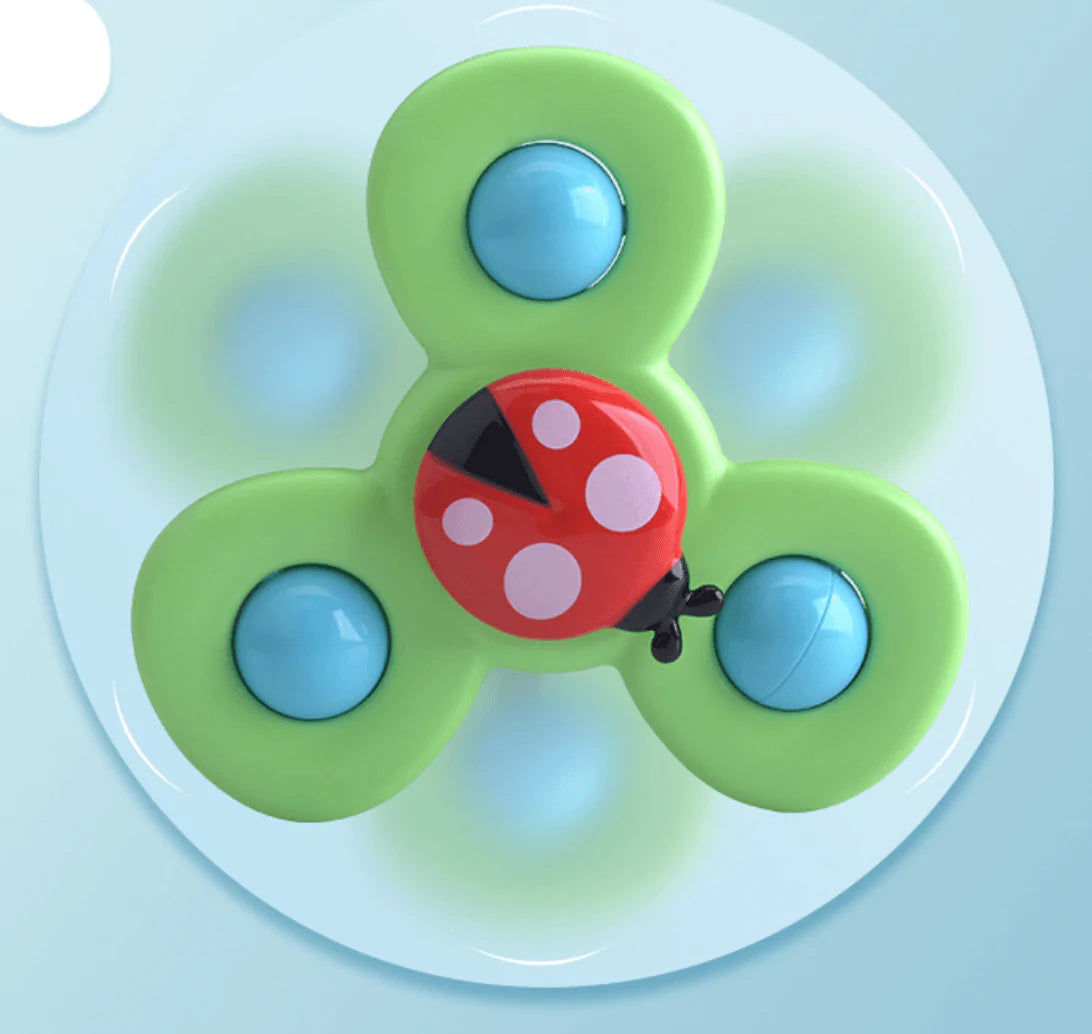 Sensory Spinner Fidget Toys with Suction Cup - Bugs